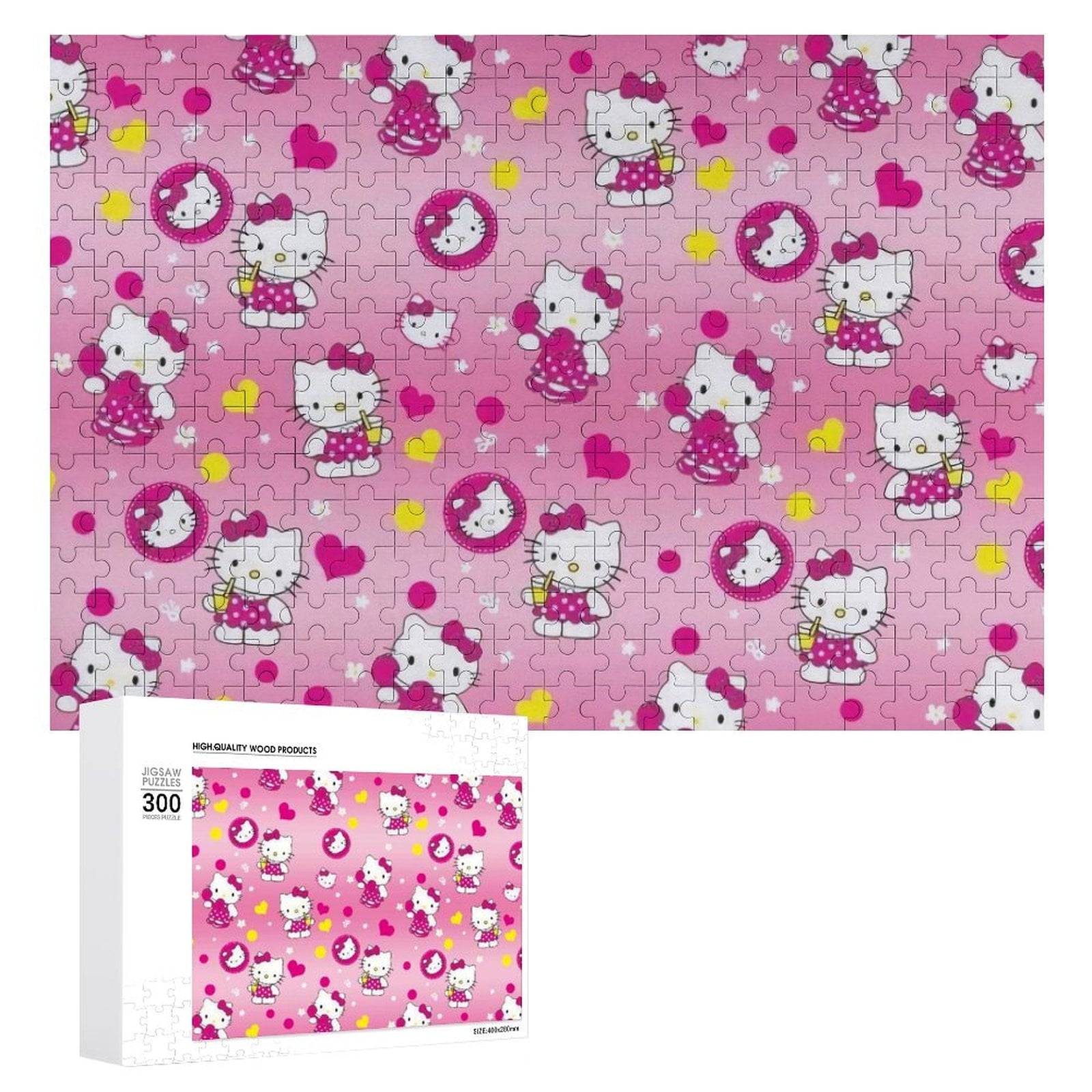 Hello-Kitty Polka Dot Love Puzzles for Kids Ages 4-8 Year Old,Puzzles ...
