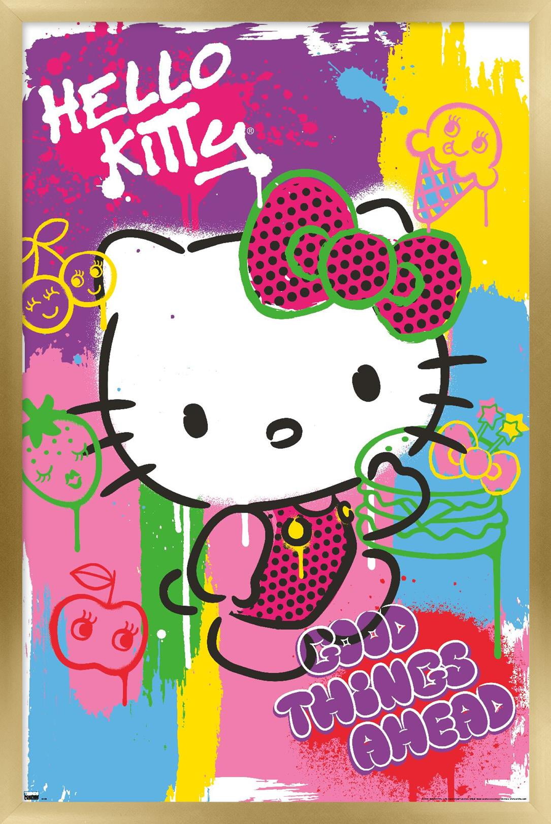 Hello Kitty - Pop Art Wall Poster, 14.725" x 22.375" Framed - Walmart.com