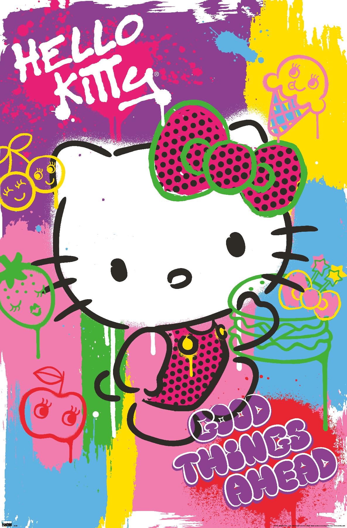 Hello Kitty - Pop Art Wall Poster, 22.375" x 34" - Walmart.com