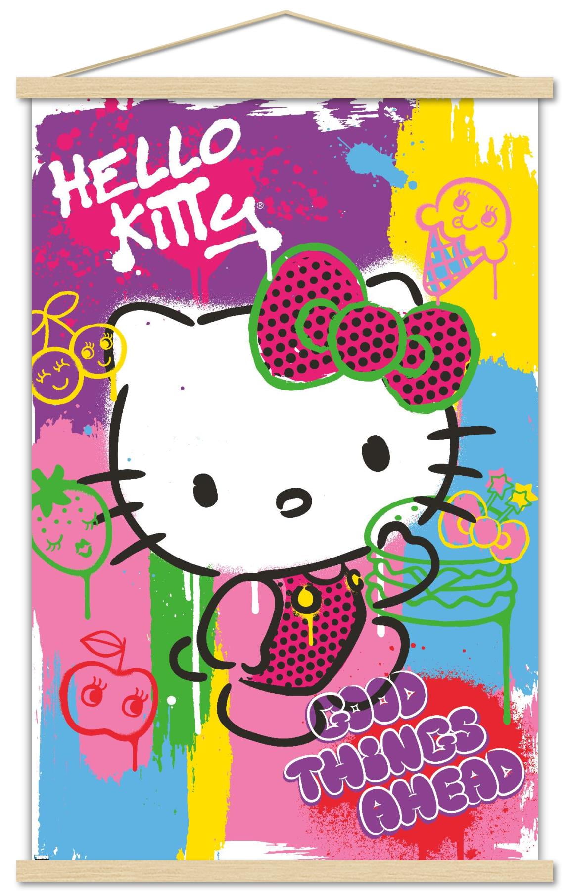Hello Kitty - Pop Art Wall Poster with Magnetic Frame, 22.375" x 34 ...