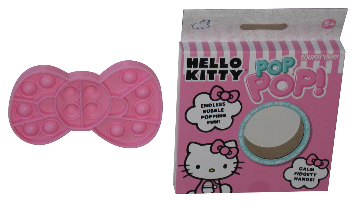 Hello Kitty Pop! Squish 'Ums Bubble Popping Pink Bow Fidget Toy ...