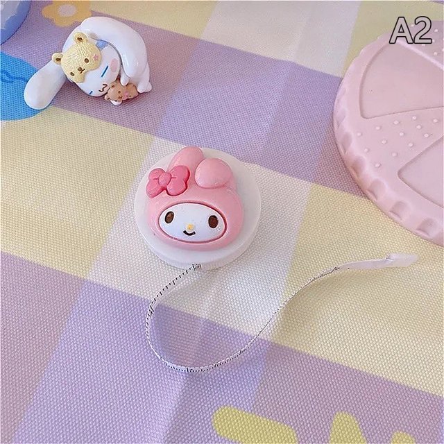 Hello Kitty Portable Small Tape Measure Sanrio Cinnamoroll Kuromi ...