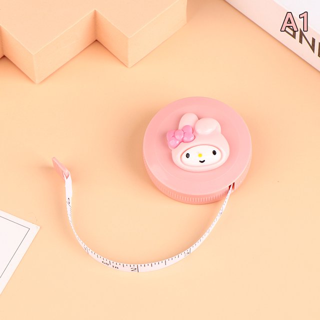 Hello Kitty Portable Small Tape Measure Sanrio Cinnamoroll Kuromi ...