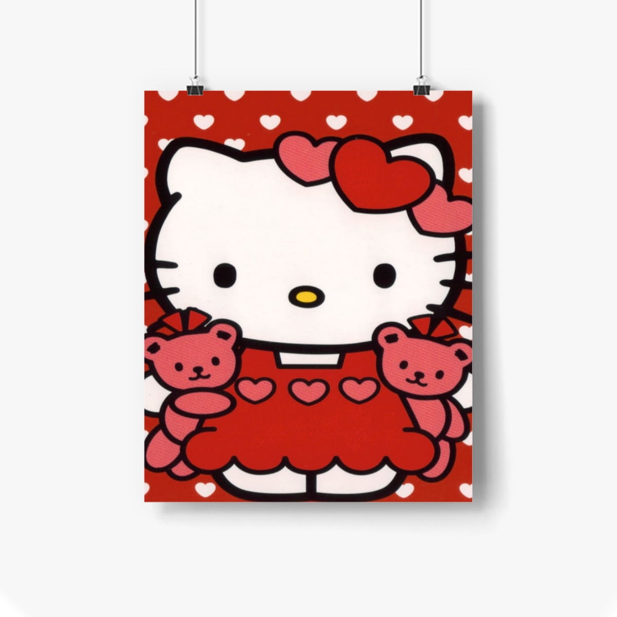 Hello Kitty Poster Holiday Bedroom Decor Prints Living Room Office ...