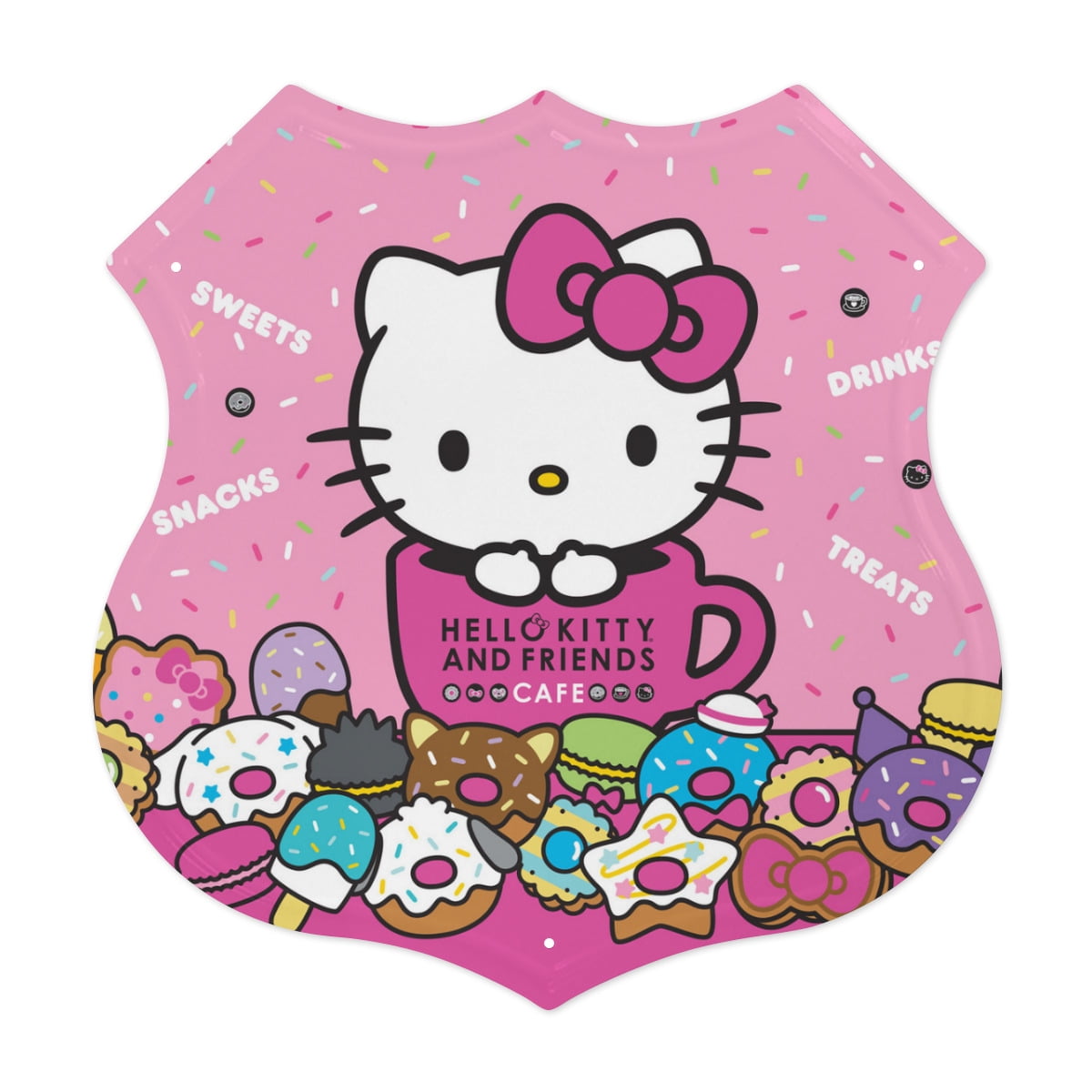 Hello Kitty Poster shield tin painting vintage tin sign retro plaque ...