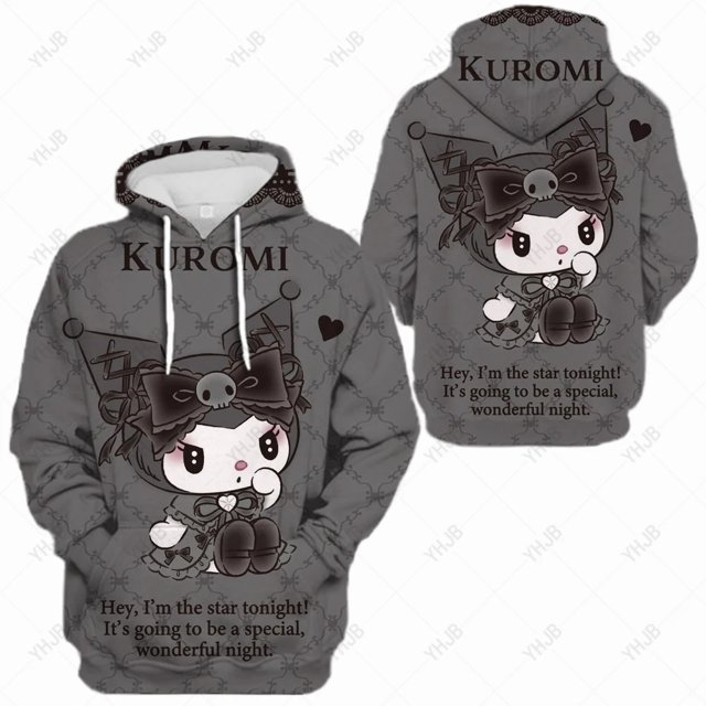 Hello Kitty Print Hoodie Harajuku Womens Spring Hoodies Kawaii Cute