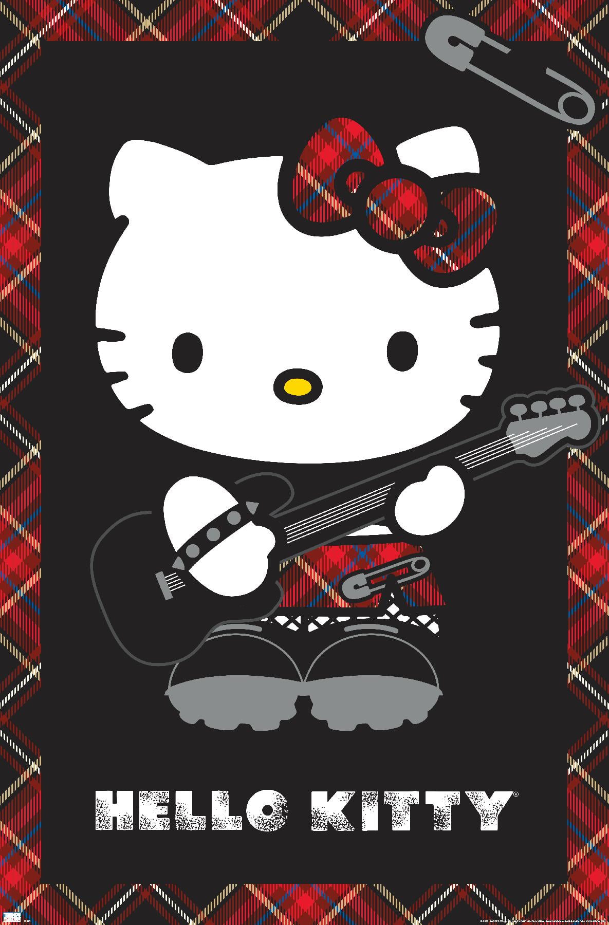 Hello Kitty - Punk Wall Poster, 22.375" x 34" - Walmart.com