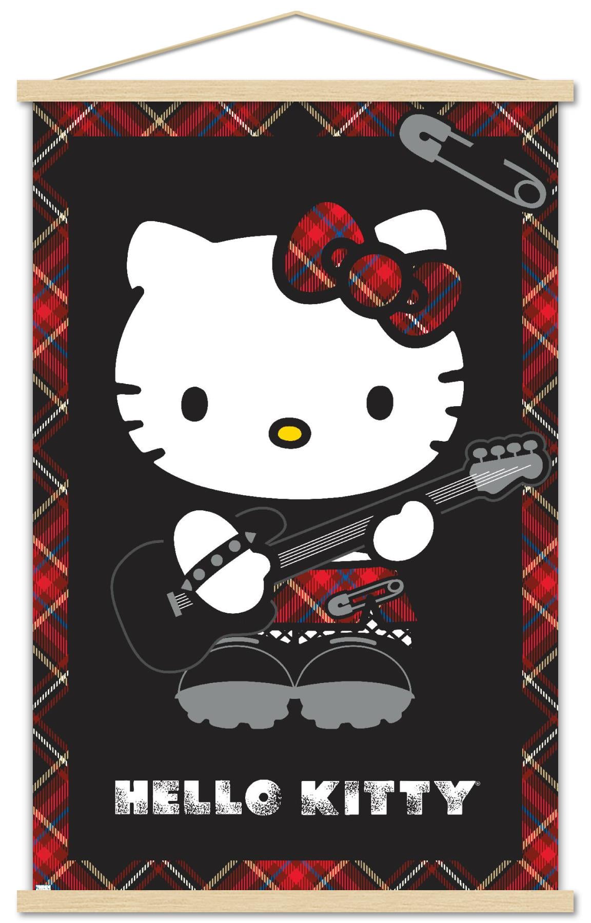 Hello Kitty - Punk Wall Poster with Magnetic Frame, 22.375" x 34 ...