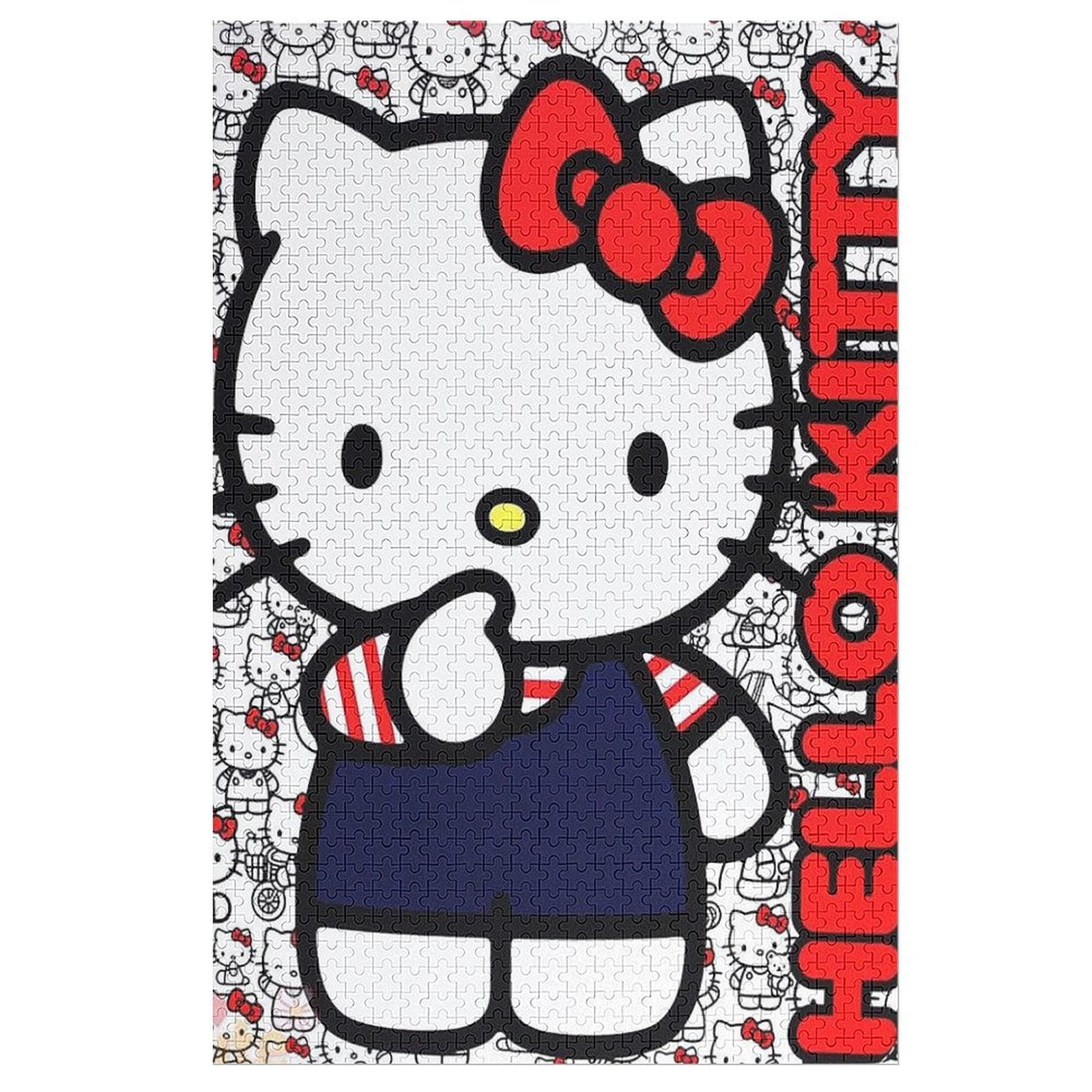 Hello Kitty Puzzles for Cartoon Child Home Entertainment 1000 - Walmart.com