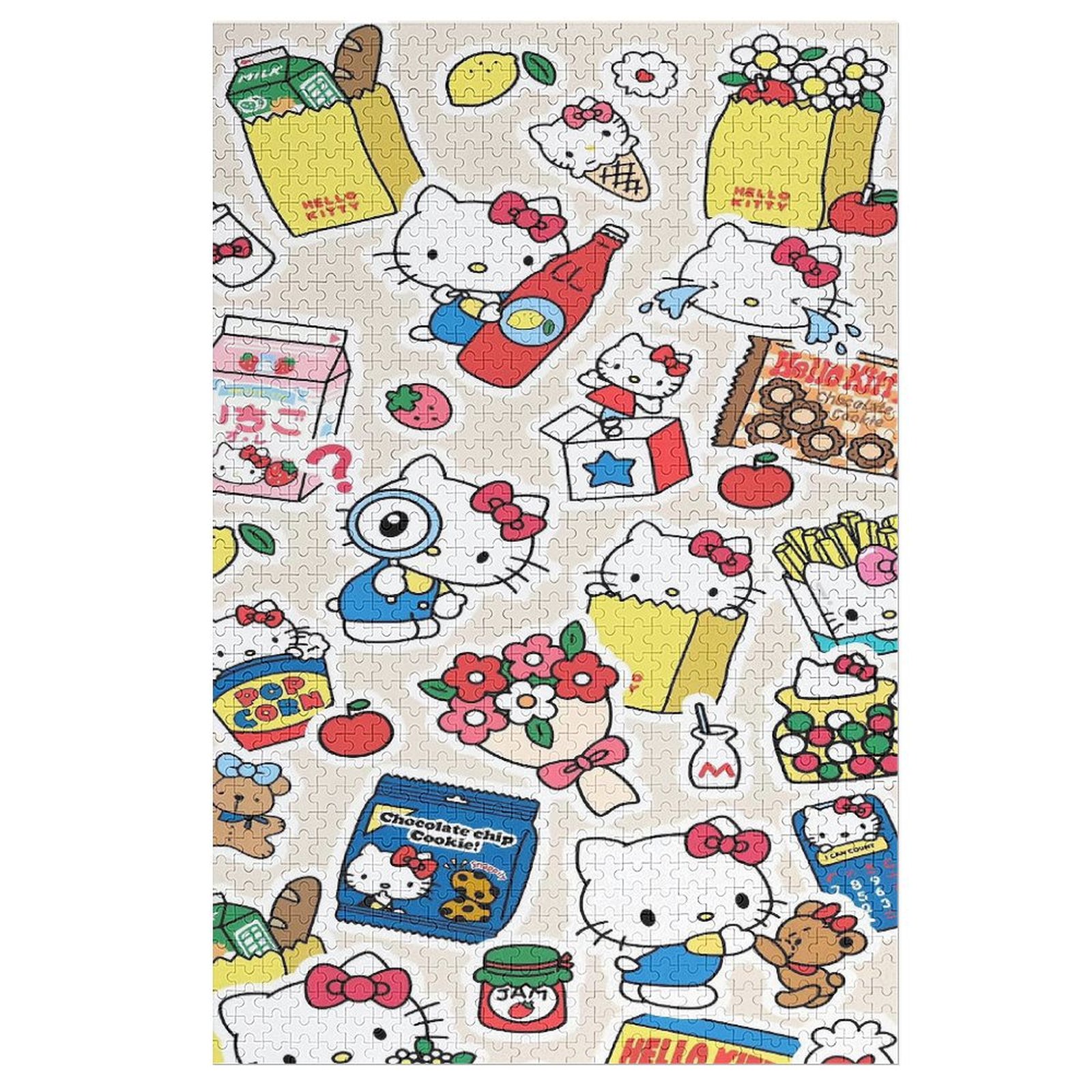 Hello Kitty Puzzles for Cartoon Child Home Entertainment 1000 - Walmart.com