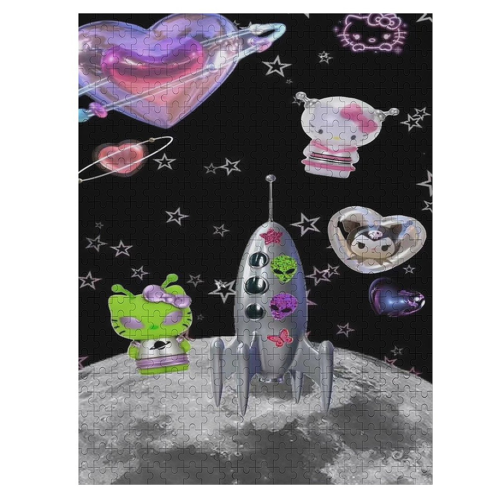 Hello Kitty Puzzles for Cartoon Child Home Entertainment 500 - Walmart.com