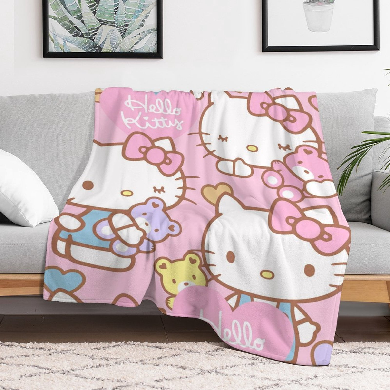 Hello Kitty Queen Size Blanket, Gifts for Girls And Boys, Super Soft ...