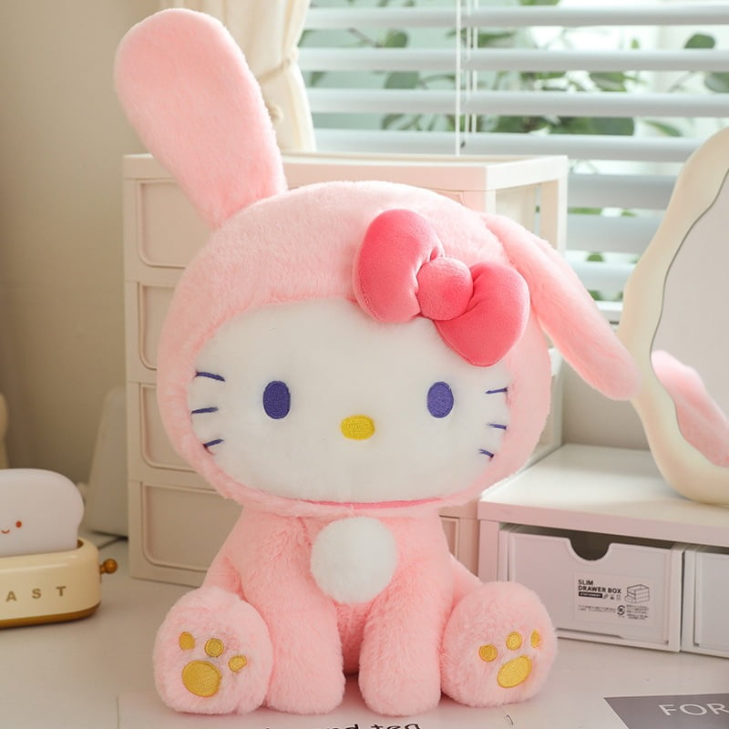 Hello Kitty Rabbit Plushie Stuffed Toys Sanrio Kt Cat Cute Cartoon ...