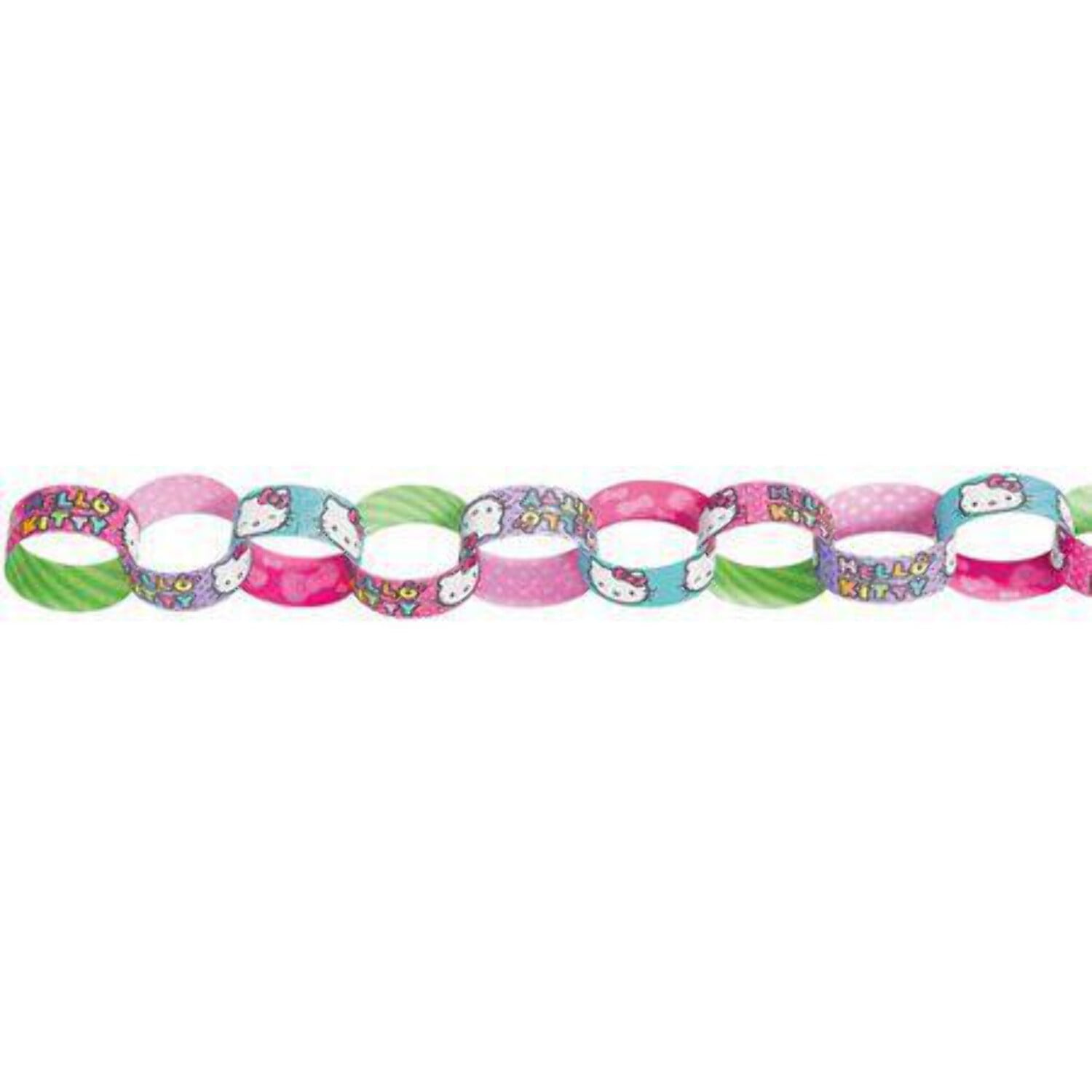 Hello Kitty Rainbow Paper Chain Garland - Walmart.com
