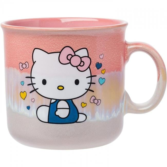 Hello Kitty Reactive Glaze 20oz Ceramic Camper Mug - Walmart.com