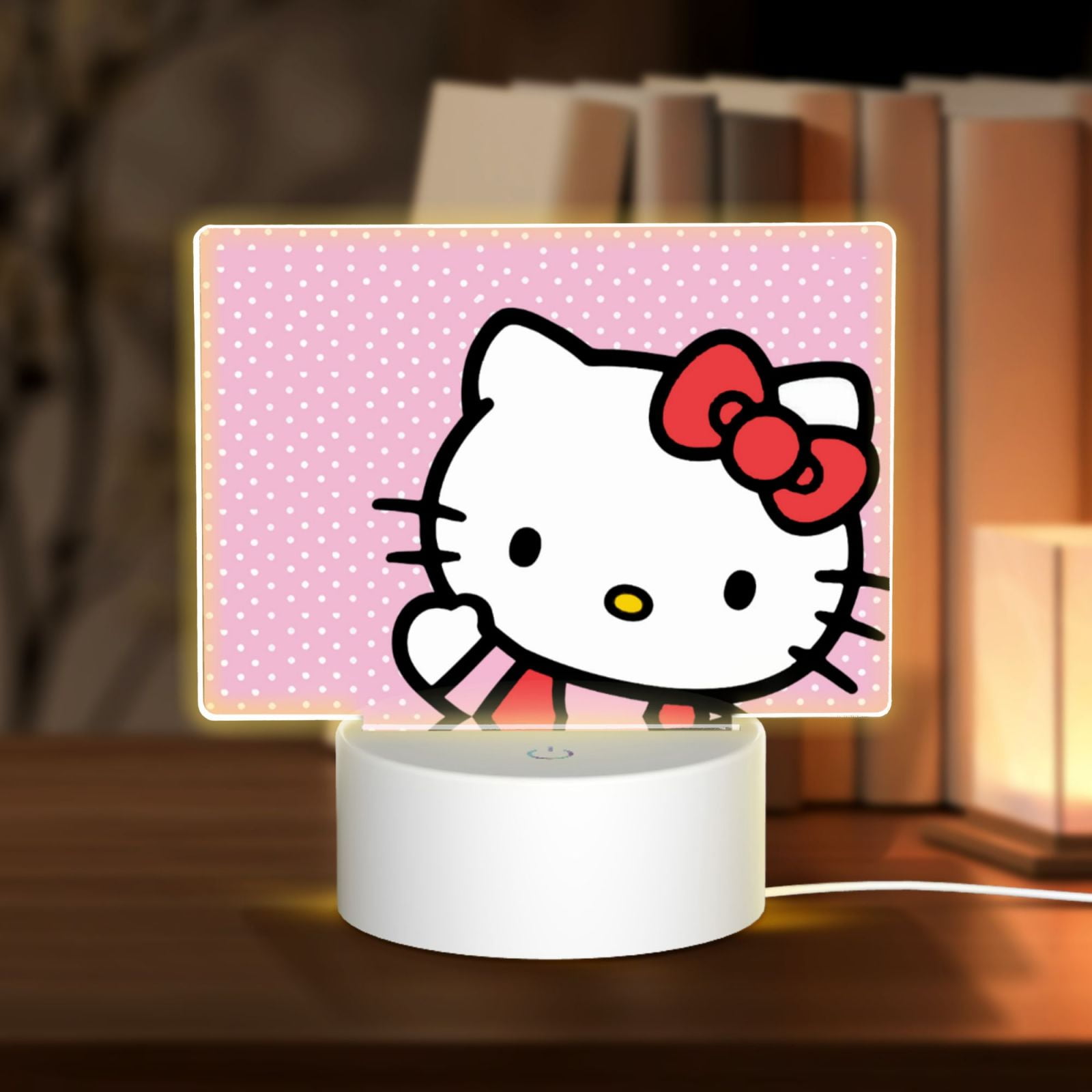Hello Kitty Rectangular Acrylic USB LED Night Light Cinnamoroll Home ...