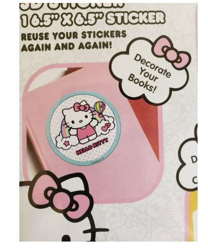 Hello Kitty Reusable 3D Sticker (Styles may vary) - Walmart.com