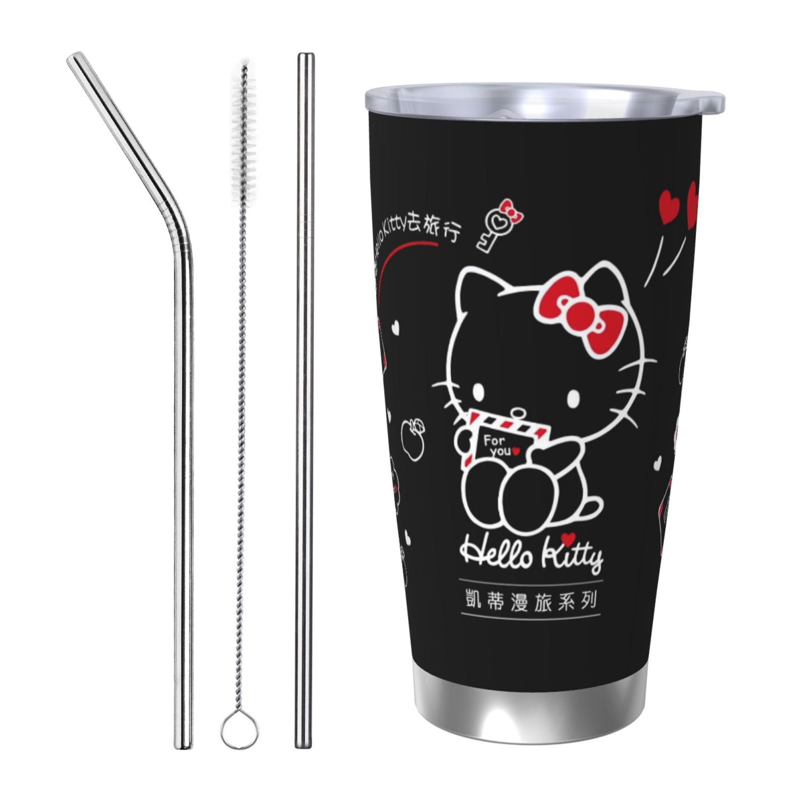 Hello Kitty Romantic Series Water Bottle,Insulated Travel Coffee Mug ...