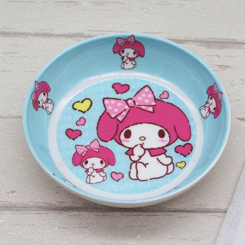 Hello Kitty Round Plate Kawaii Anime Cartoon Candy Snack Tray Bowl Meal ...