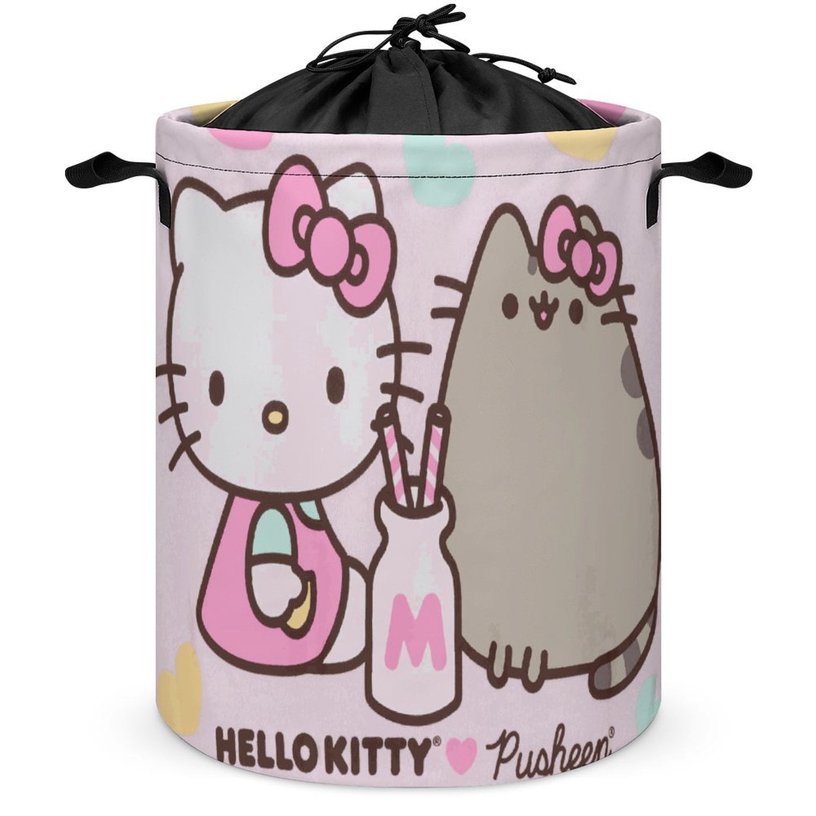 Hello Kitty Round Waterproof Laundry Basket,foldable Storage Basket ...
