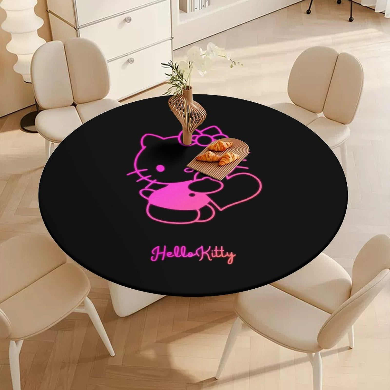 Hello Kitty Round waterproof Oxford tablecloth 100cm - Walmart.com