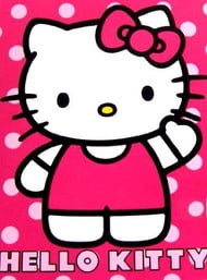 Hello Kitty Royal Plush Raschel Throw - Walmart.com