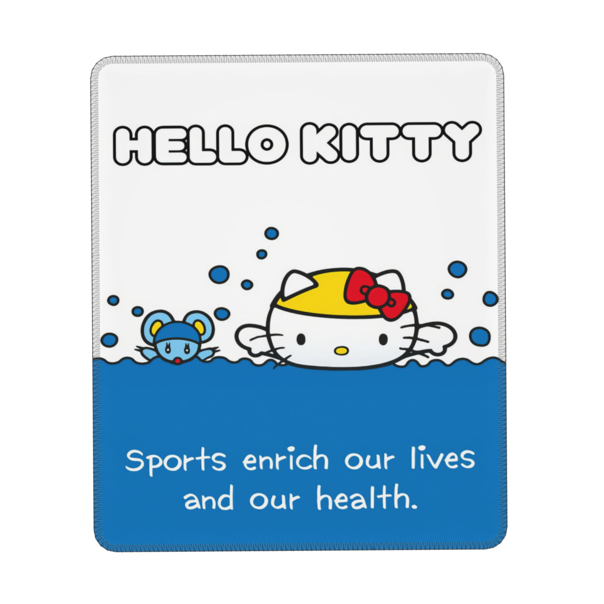 Hello Kitty Rubber Lock Edge Mouse Pad (Vertical) Office Mouse Pad Home ...