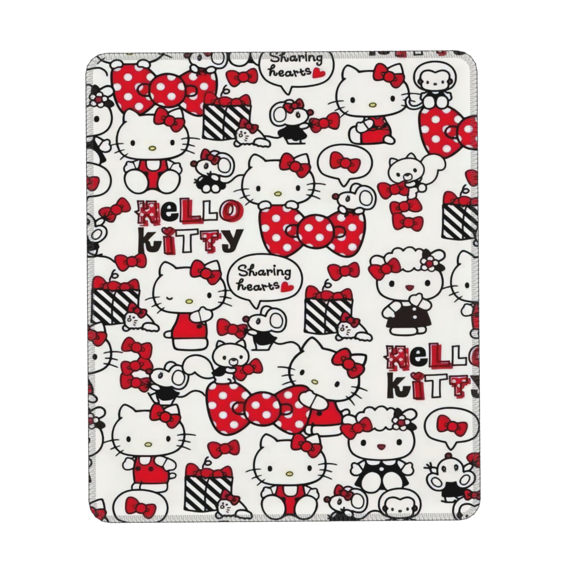 Hello Kitty Rubber Lock Edge Mouse Pad (Vertical) Office Mouse Pad Home ...