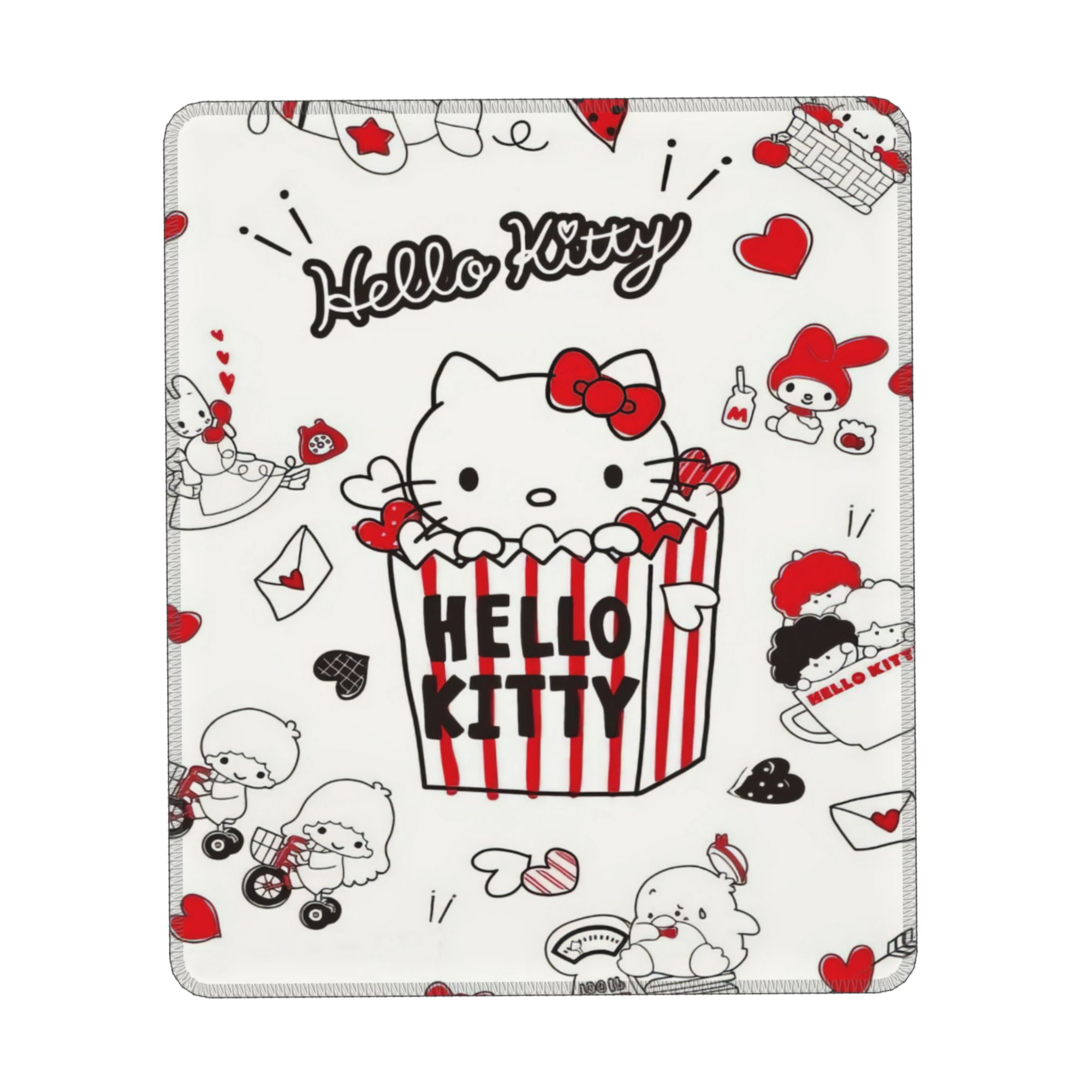 Hello Kitty Rubber Lock Edge Mouse Pad (Vertical) Office Mouse Pad Home ...