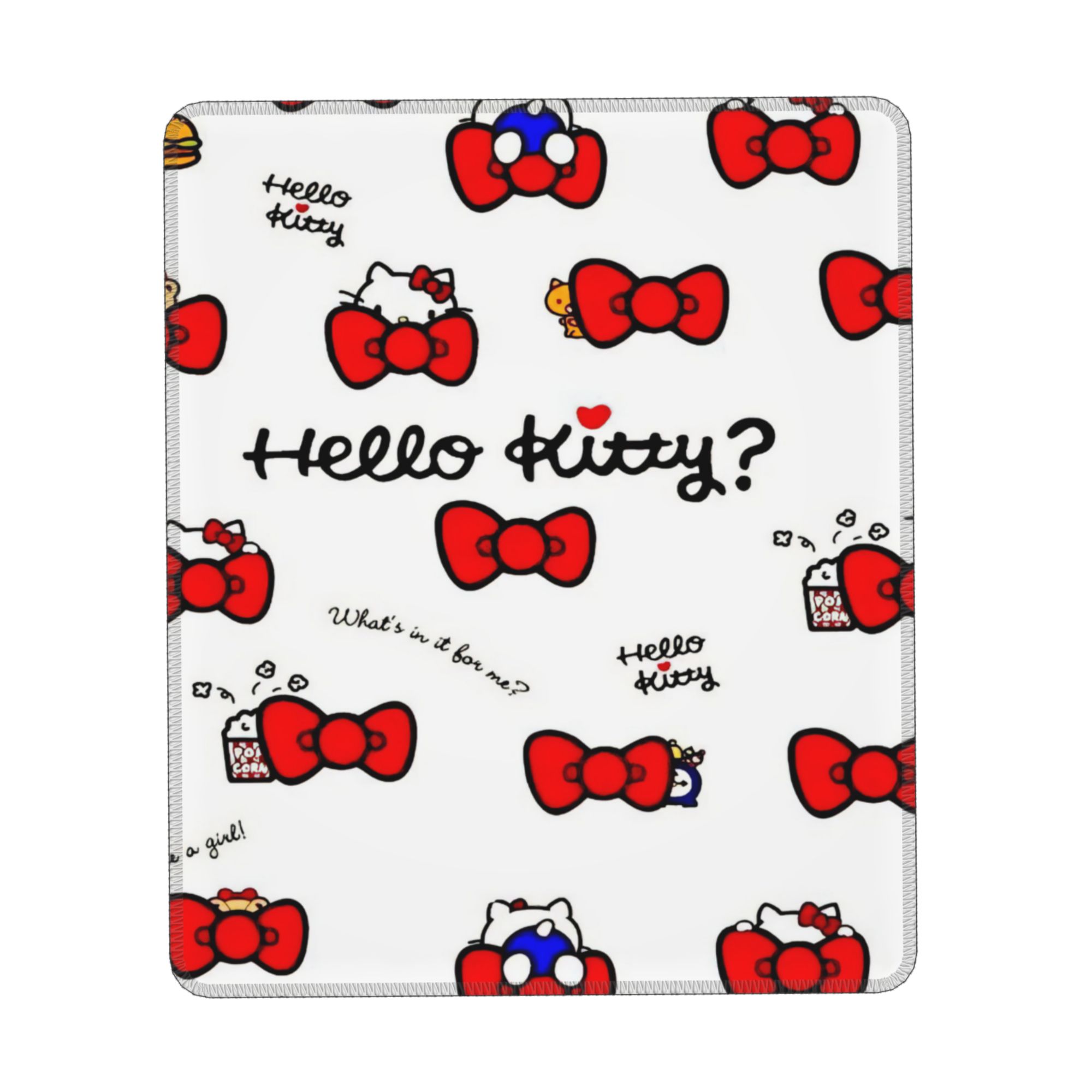 Hello Kitty Rubber Lock Edge Mouse Pad (Vertical) Office Mouse Pad Home Mouse Pad - Walmart.com