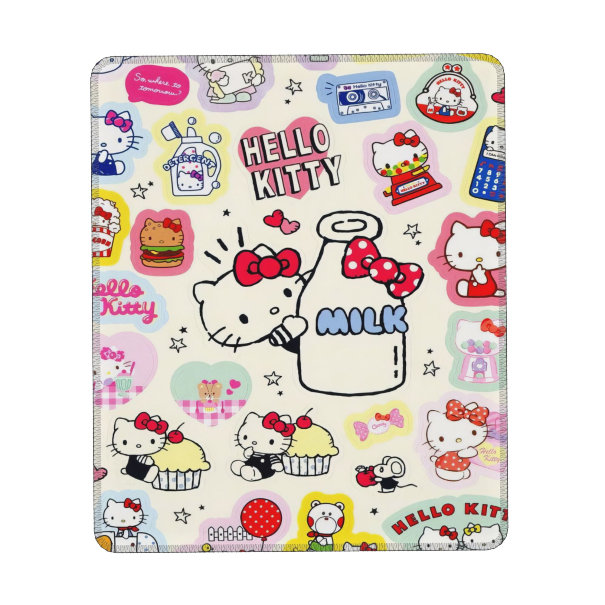 Hello Kitty Rubber Lock Edge Mouse Pad (Vertical) Office Mouse Pad Home ...
