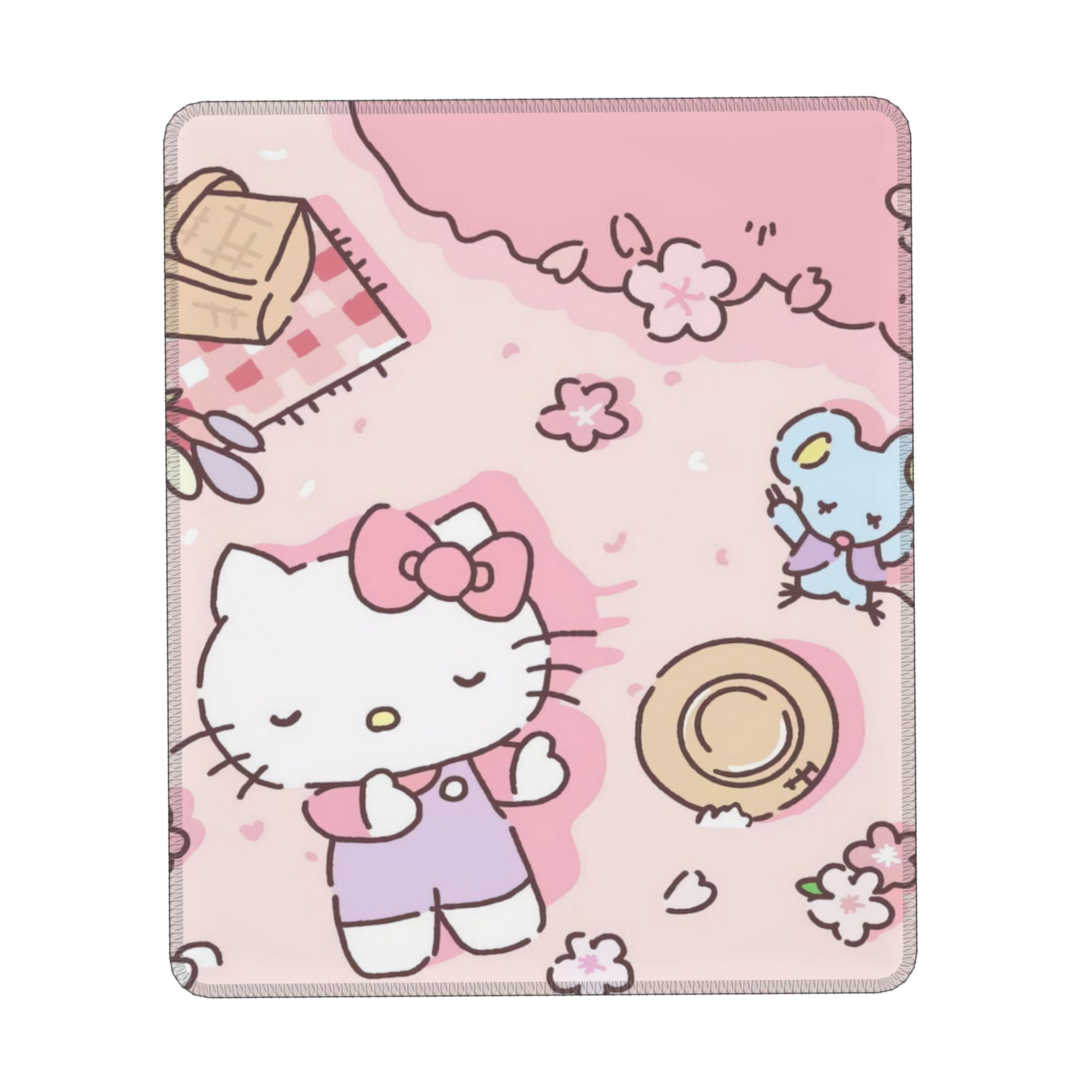 Hello Kitty Rubber Lock Edge Mouse Pad (Vertical) Office Mouse Pad Home ...