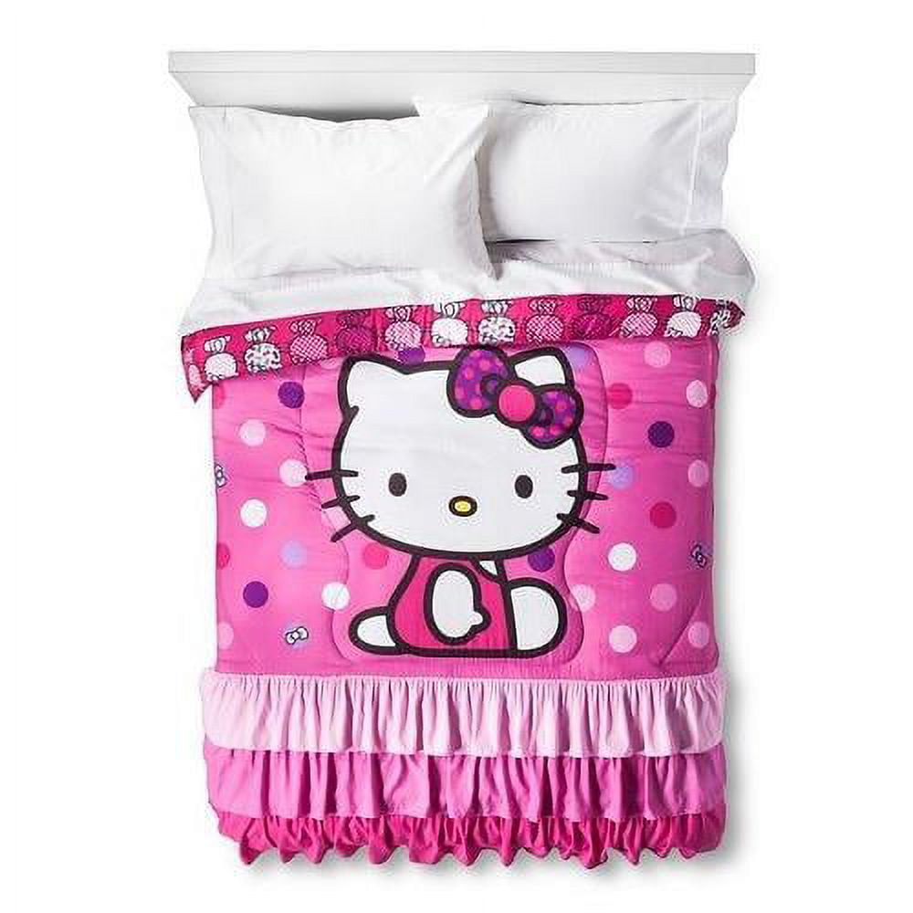 Hello Kitty Ruffle Full Size Comforter - Walmart.com