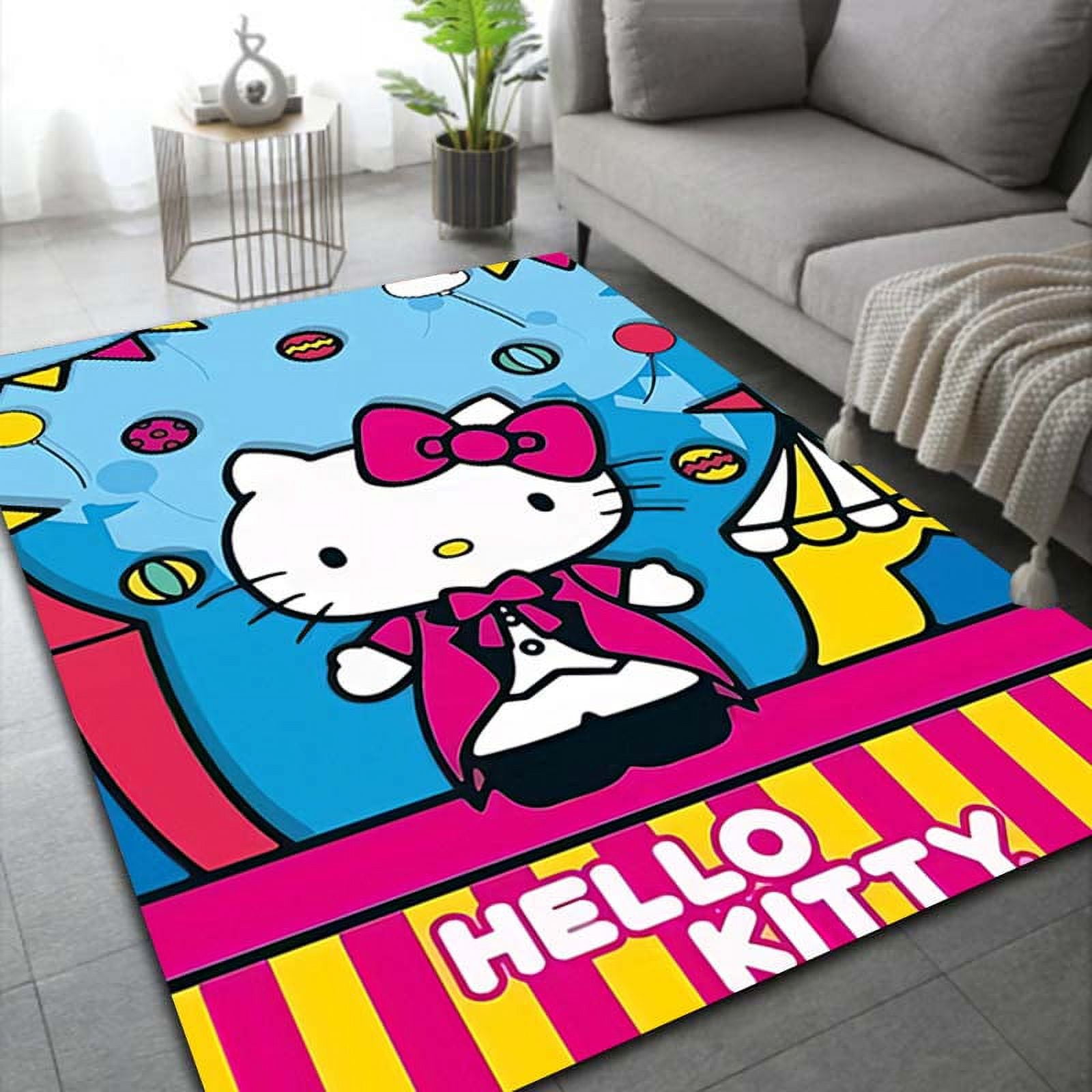 Hello Kitty Rug Sanrio Carpet for Living Room Bedroom Play Mat Doormat ...