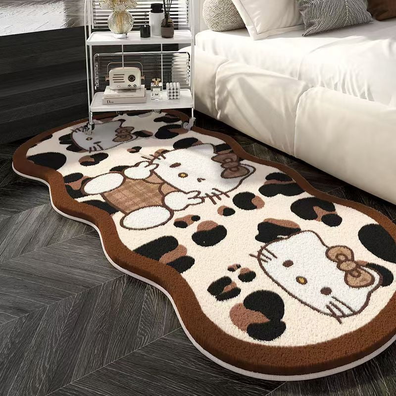 Hello Kitty Rugs Cute Cartoon Cat Carpet with Non Slip Bottom for Home ...