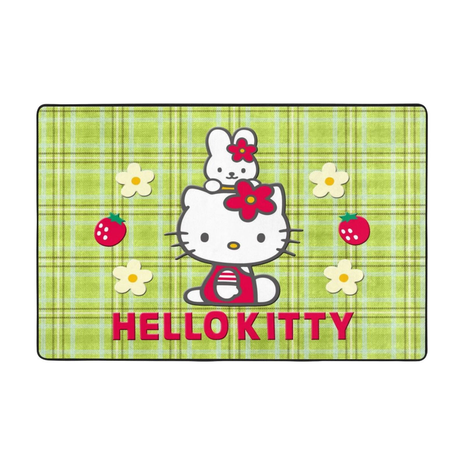 Hello Kitty Rugs Washable Cover Floor Rug Carpets Bathroom Decorations ...