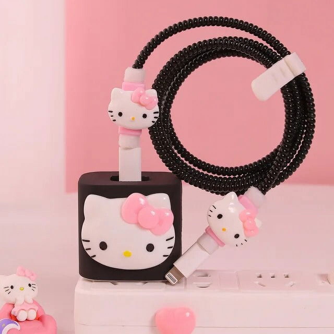 Hello Kitty Sanrio Anime Anti Breaking Apple Data Cable Protective Case ...