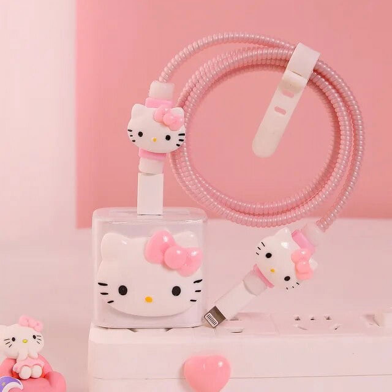 Hello Kitty Sanrio Anime Anti Breaking Apple Data Cable Protective Case ...
