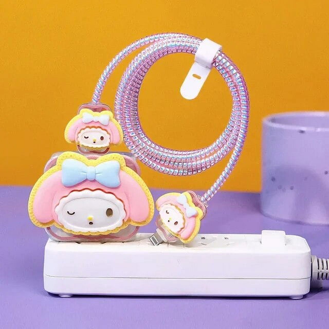 Hello Kitty Sanrio Anime Anti Breaking Apple Data Cable Protective Case ...
