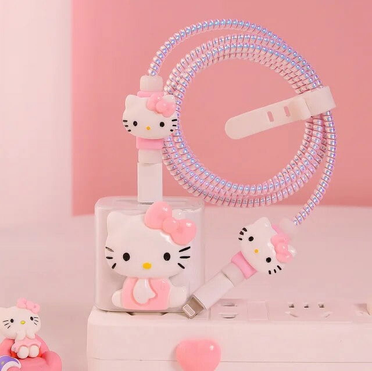 Hello Kitty Sanrio Anime Anti Breaking Apple Data Cable Protective Case ...