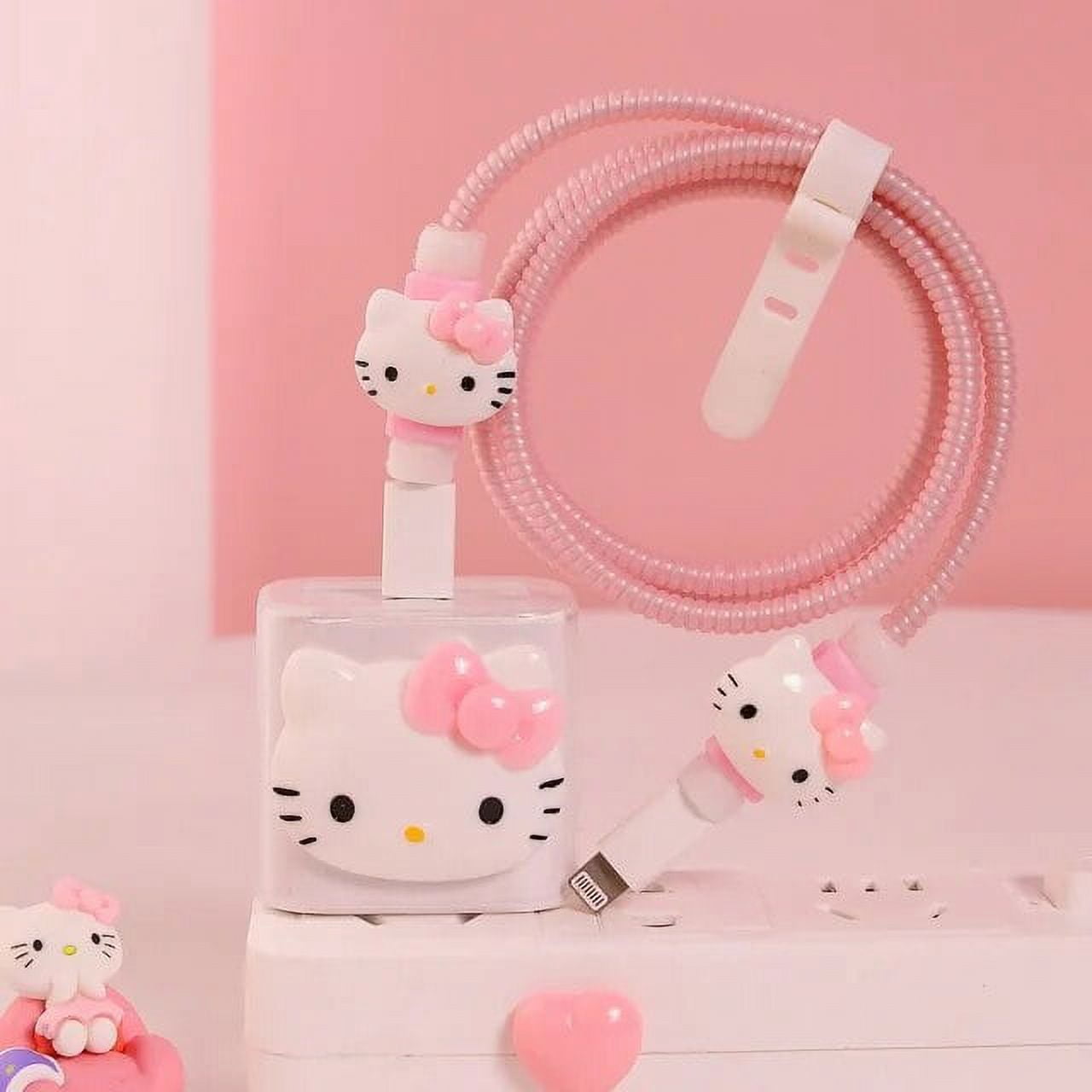 Hello Kitty Sanrio Anime Breakproof Apple 13/14 Data Cable Protection ...