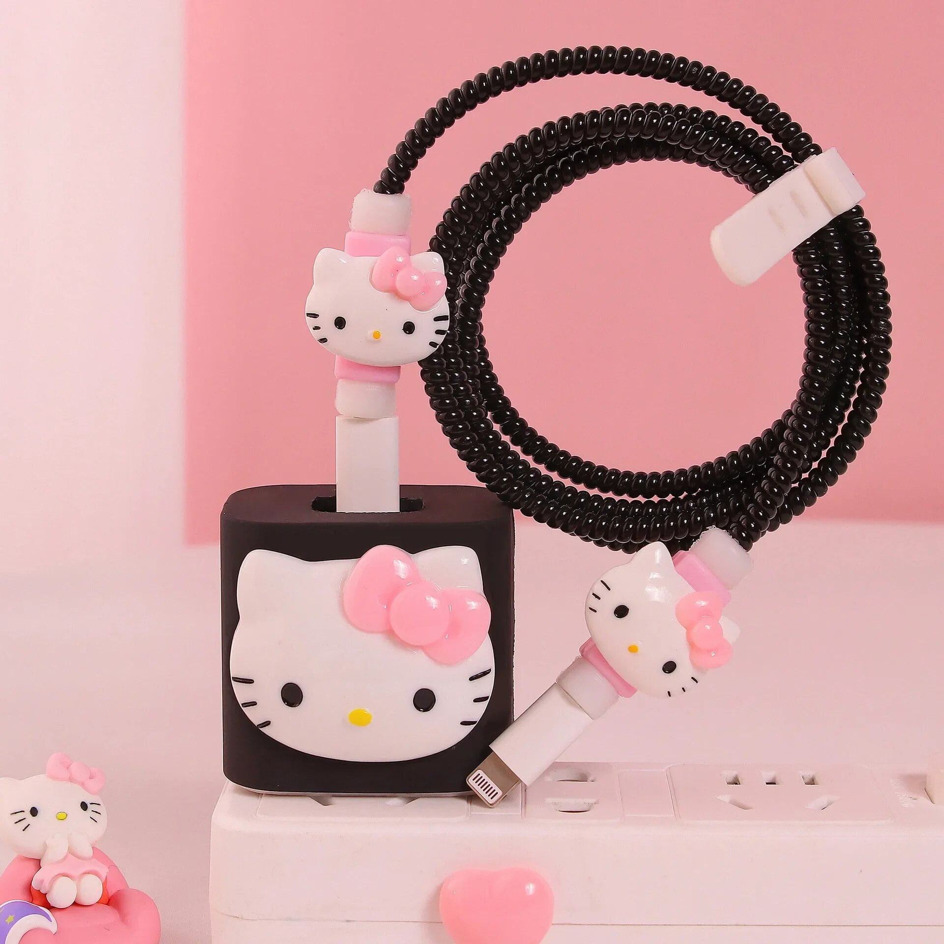 Hello Kitty Sanrio Anime Breakproof Apple 13/14 Data Cable Protection ...
