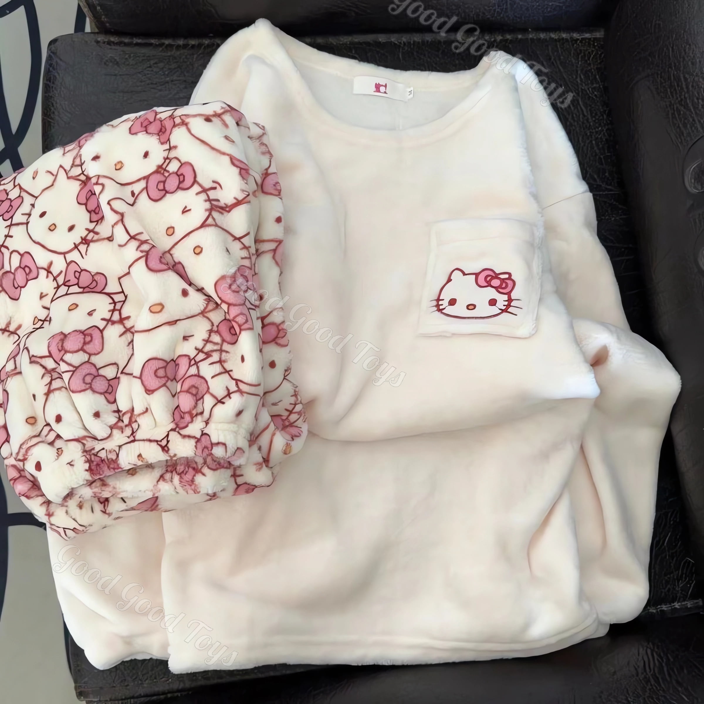 Hello Kitty Sanrio Anime Cinnamoroll Kawaii Kuromi My Melody Flannel ...