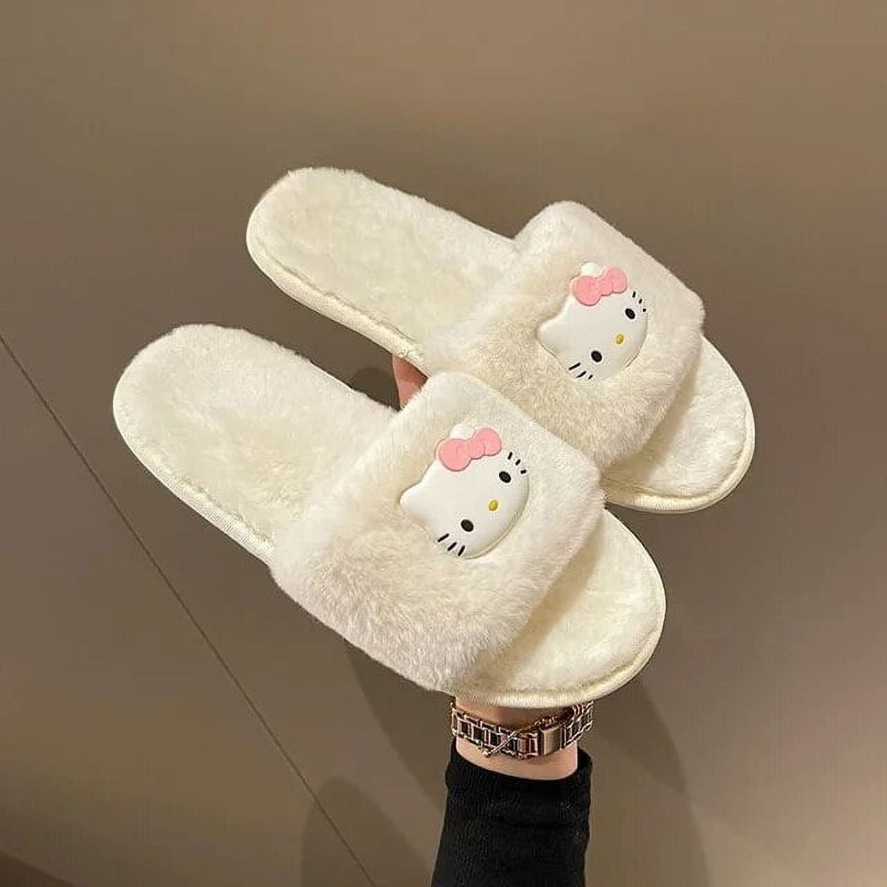 Hello Kitty Sanrio Anime New Anti Slip Cotton Slippers Cute Cartoon ...