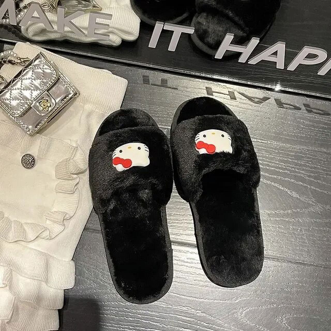 Hello Kitty Sanrio Anime New Anti Slip Cotton Slippers Cute Cartoon ...