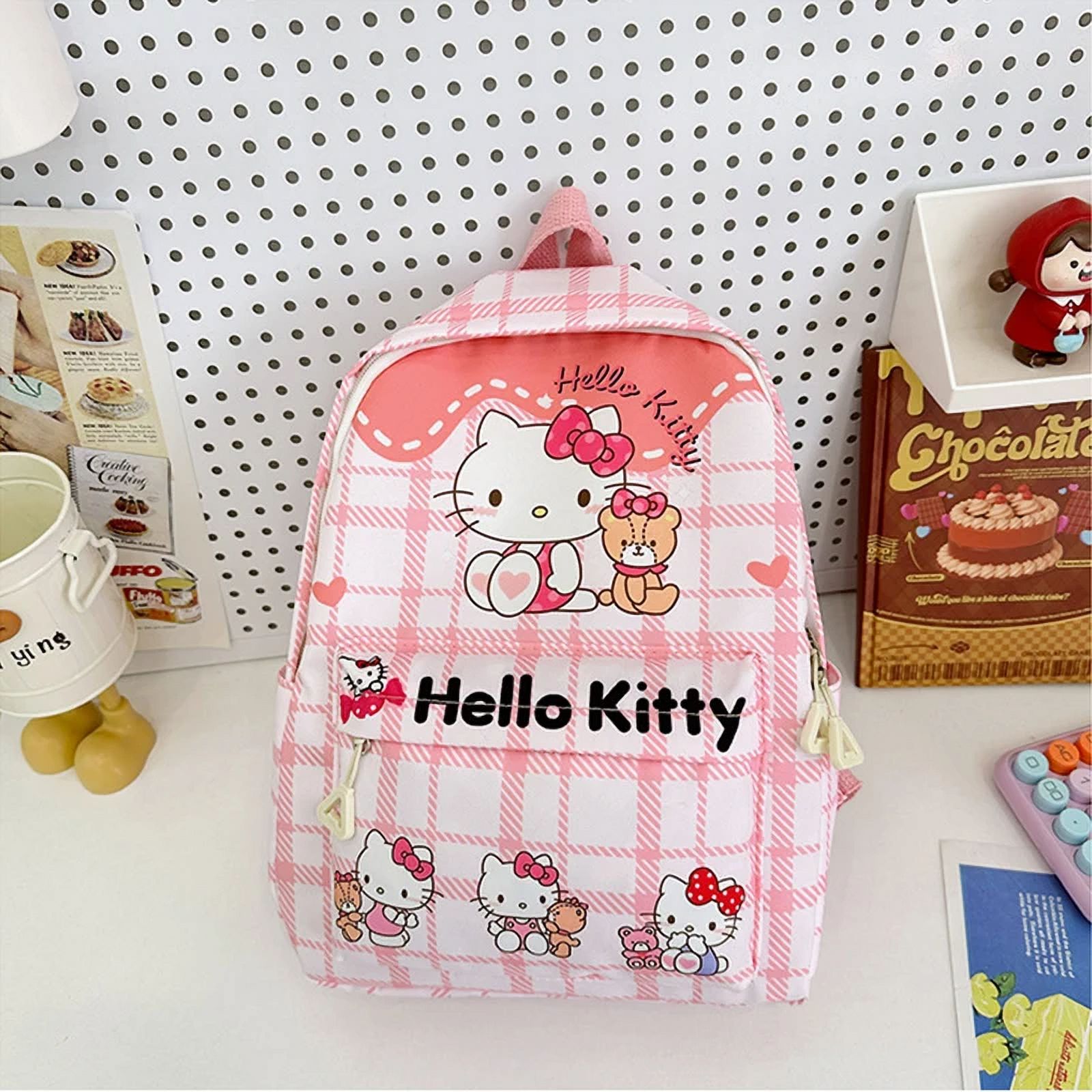 Hello Kitty Sanrio Backpack, Kuromi Cinnamoroll Printed Cute Daypack ...