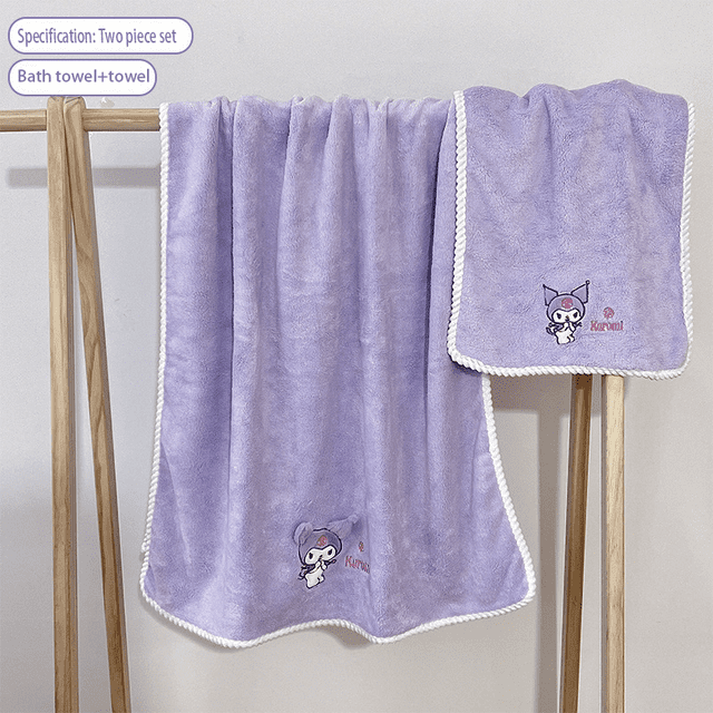 Hello Kitty Sanrio Bathrobe Absorbent Kuromi Soft Face Towel Women‘s ...