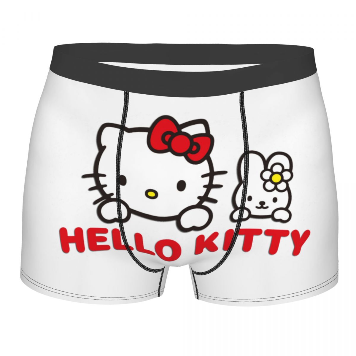 Hello Kitty Sanrio Boxer Shorts For Homme 3D Printed Cartoon Underwear ...