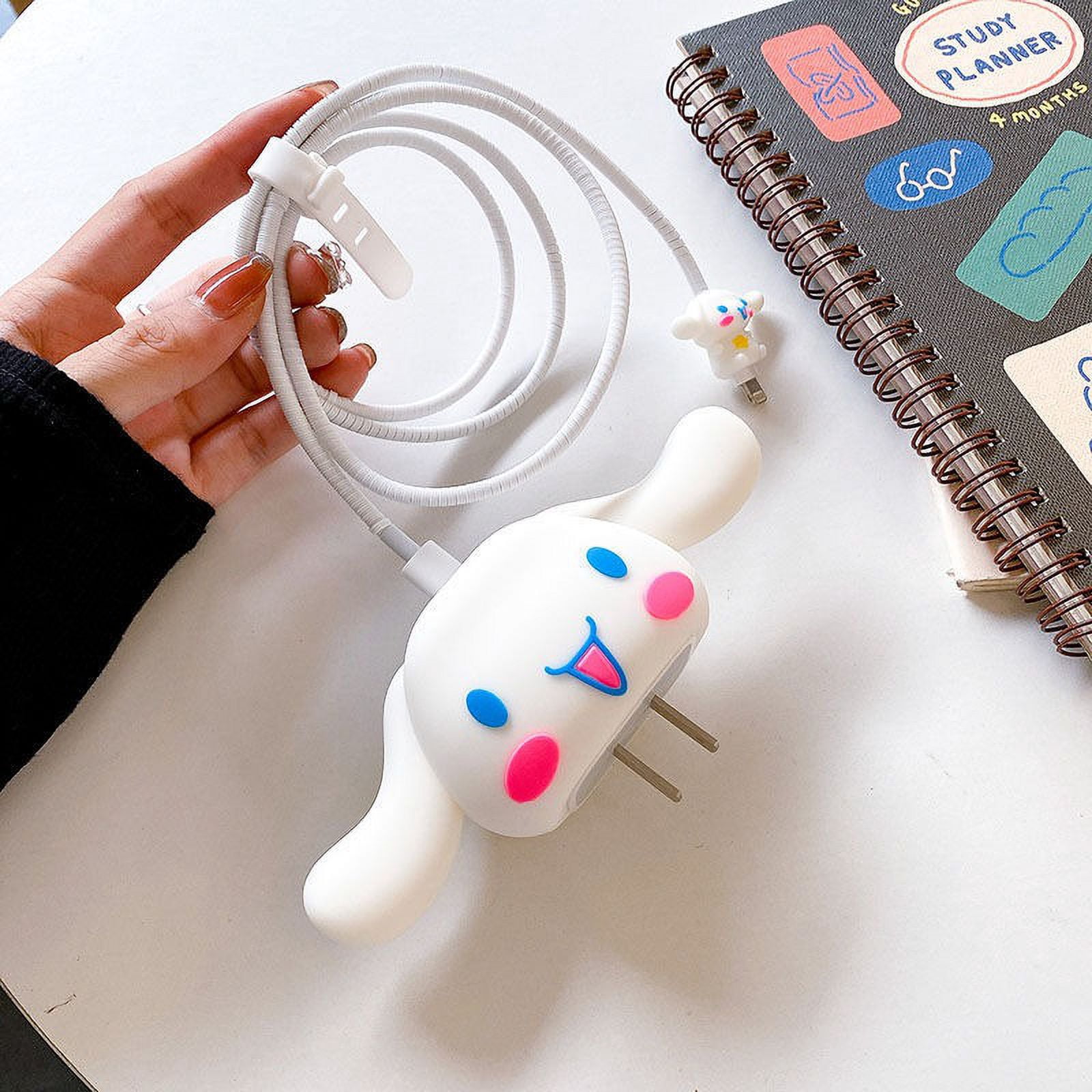 Hello Kitty Sanrio Charger Protective Case Cute Data Cable Bending ...