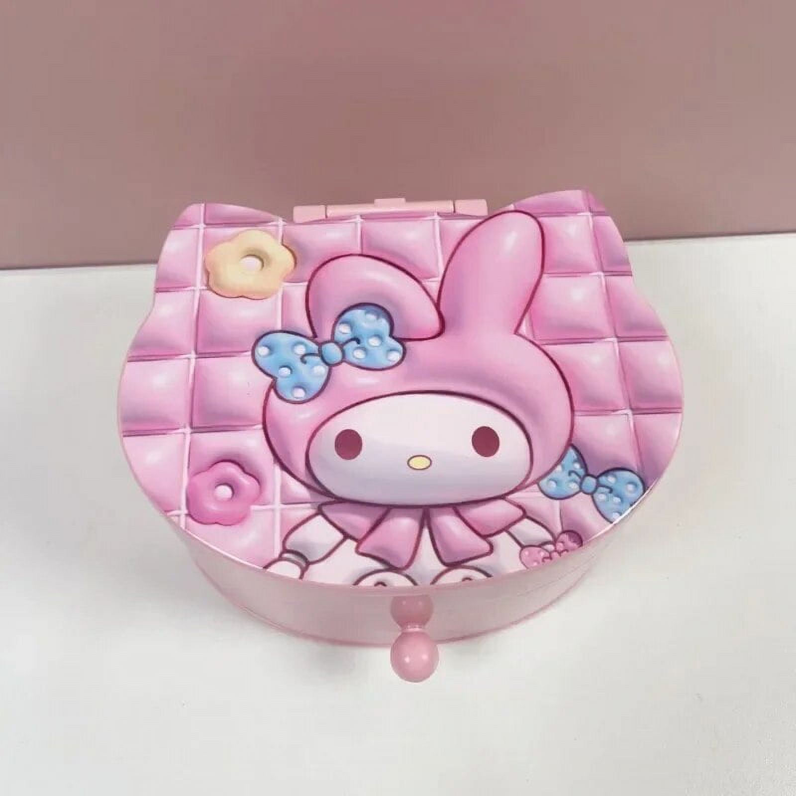 Hello Kitty Sanrio Cinnamoroll Jewelry Box Lovely Mirror Anime High ...